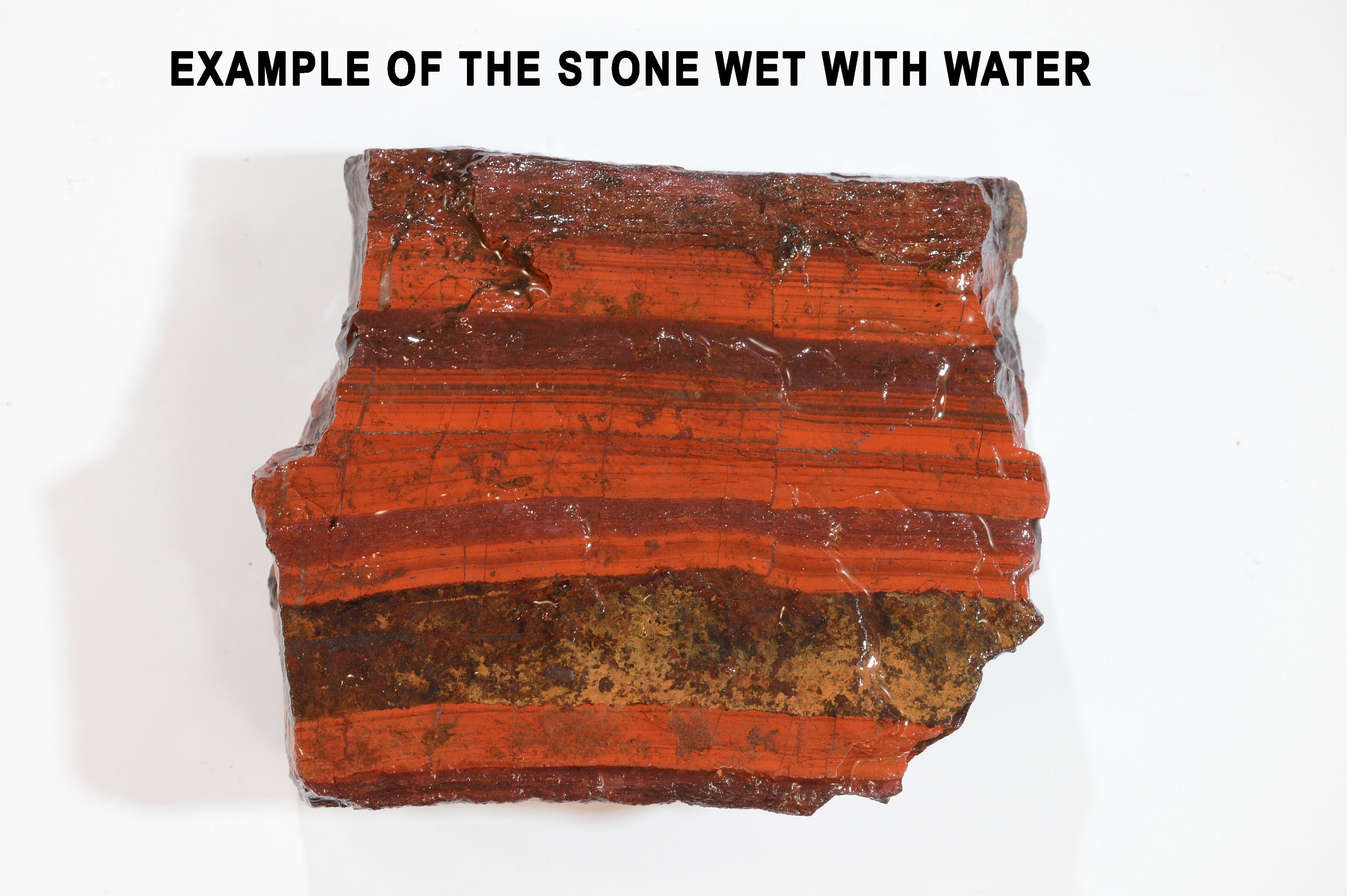 BANDED RED JASPER Hematite 2" 4-7 Oz Rock Mineral Root Chakra Healing ...