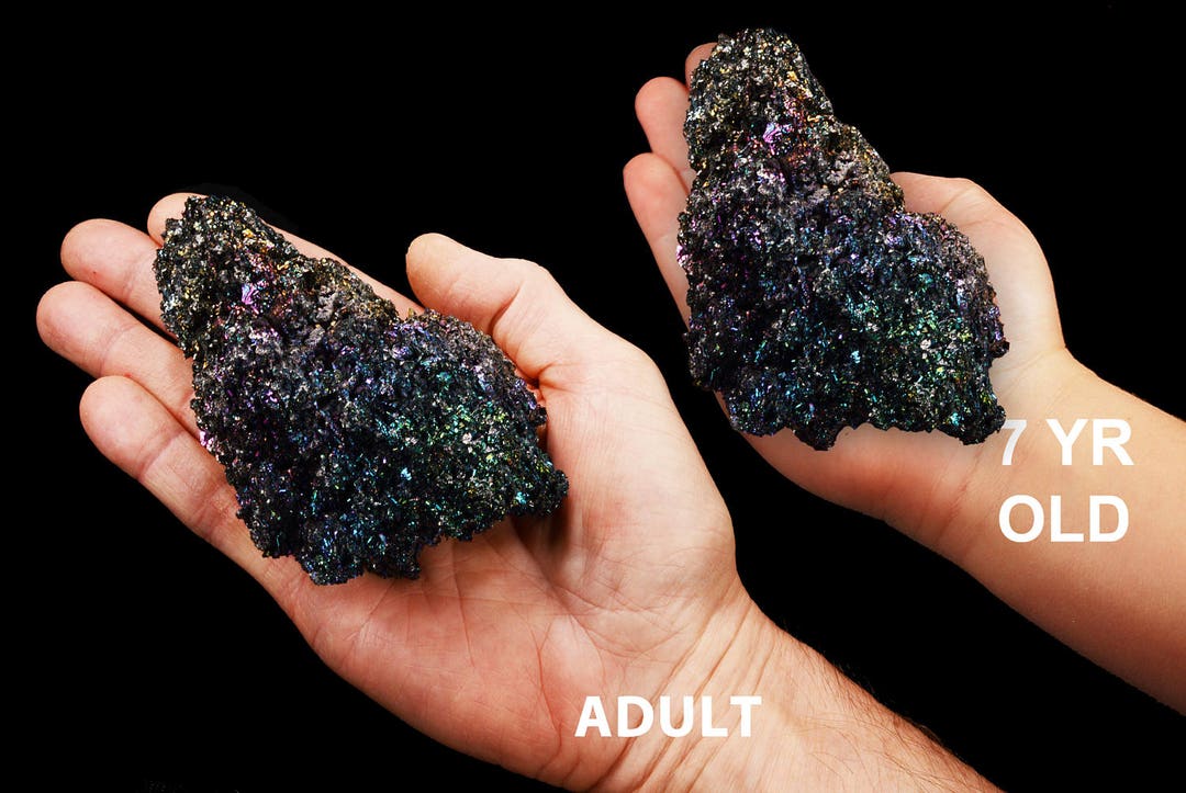 CARBORUNDUM 3" to 6" 8-12 Oz Silicon All Chakra Raw Rock Mineral ...