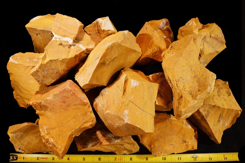 YELLOW JASPER 3 1/2" 8-12 Oz Raw Natural Rocks and Minerals Solar ...