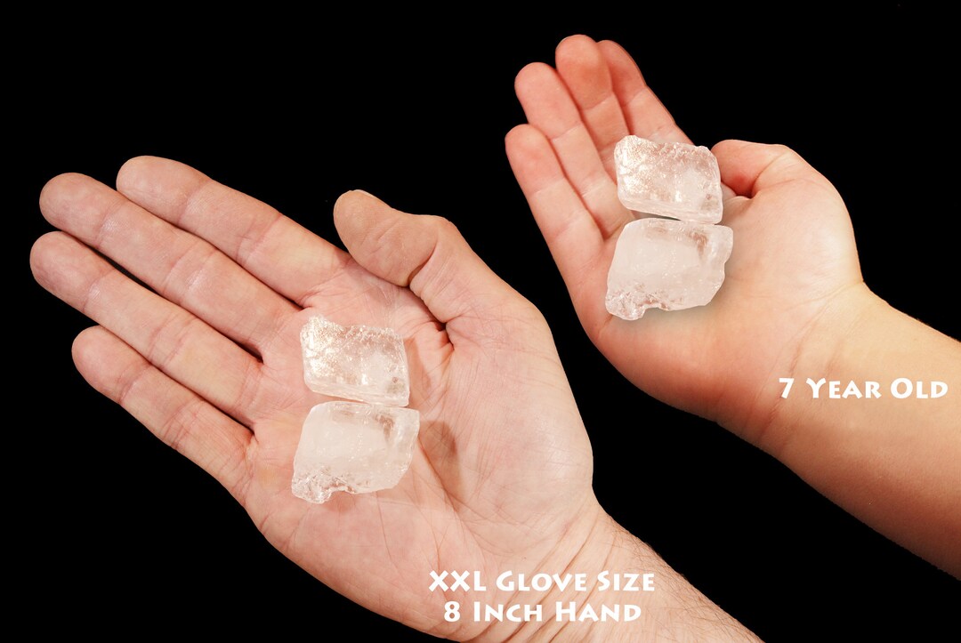 ICE CALCITE 1" 2 Pieces Crystal Large Raw Rocks and Minerals Crown ...