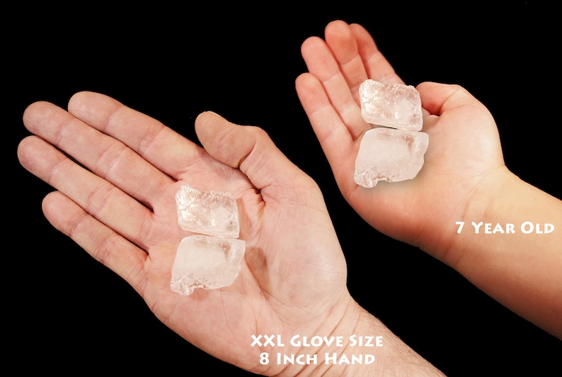 ICE CALCITE 1" 2 Pieces Crystal Large Raw Rocks and Minerals Crown ...