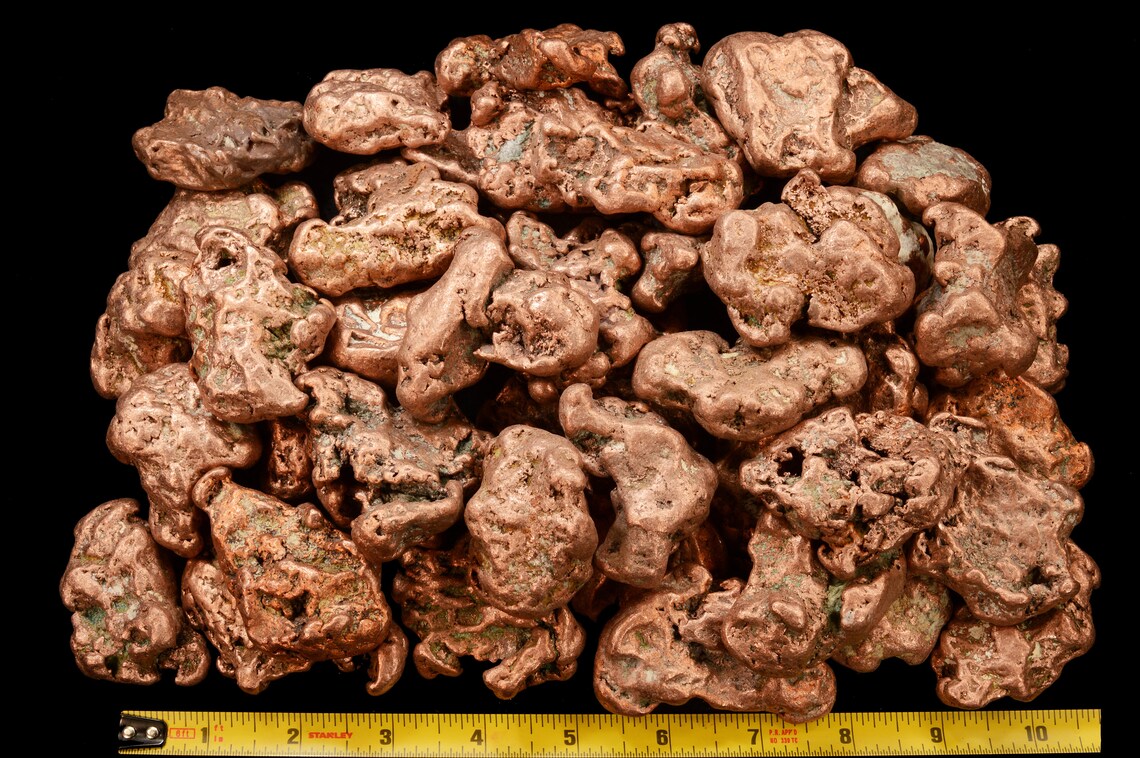 PURE COPPER NUGGET 2 1/2" 4-6 Oz Large Native Float Copper Raw Rocks ...