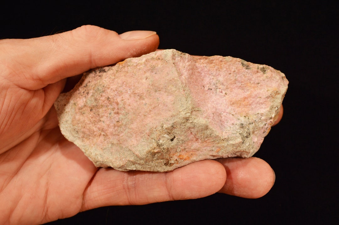 RHODONITE 4 1/2" X 2" 1 Lb 1 Oz (sku 03) Raw Rock Mineral Specimen ...
