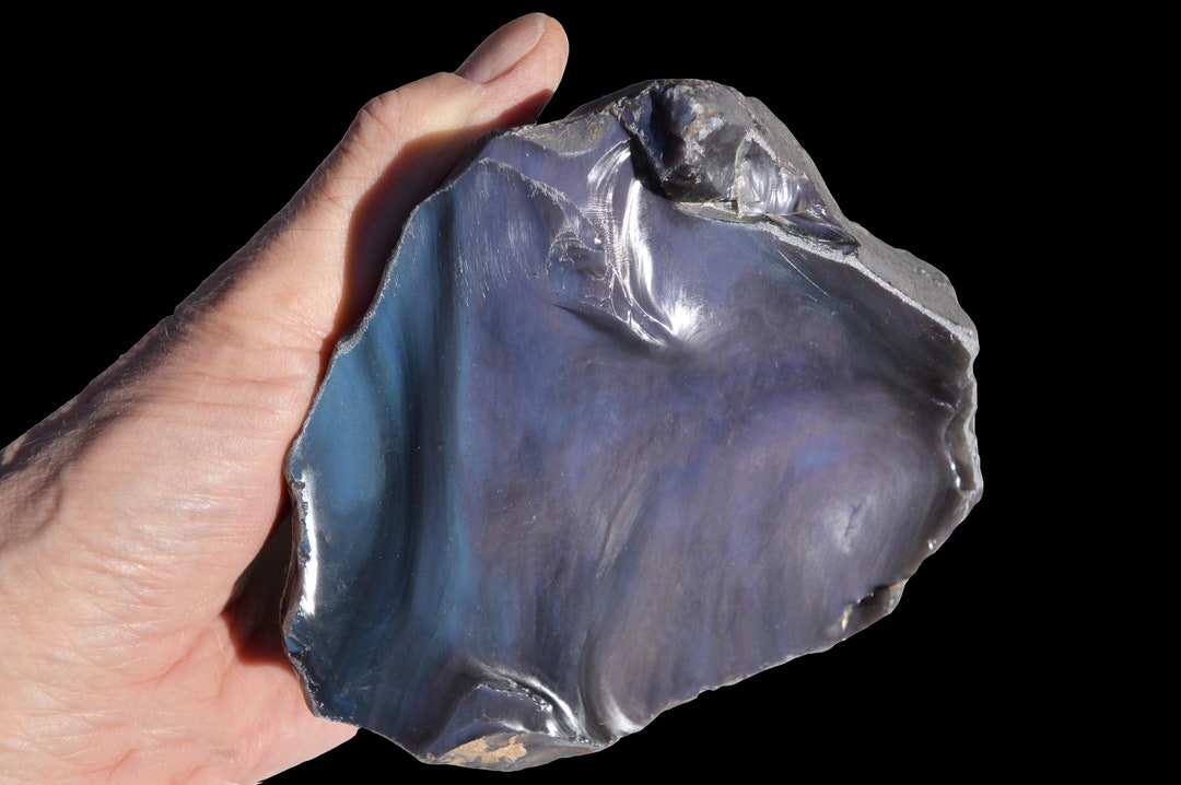RARE Velvet Purple Blue Rainbow Obsidian 5" X 5" 3 Lb 5 Oz (sku 38 ...