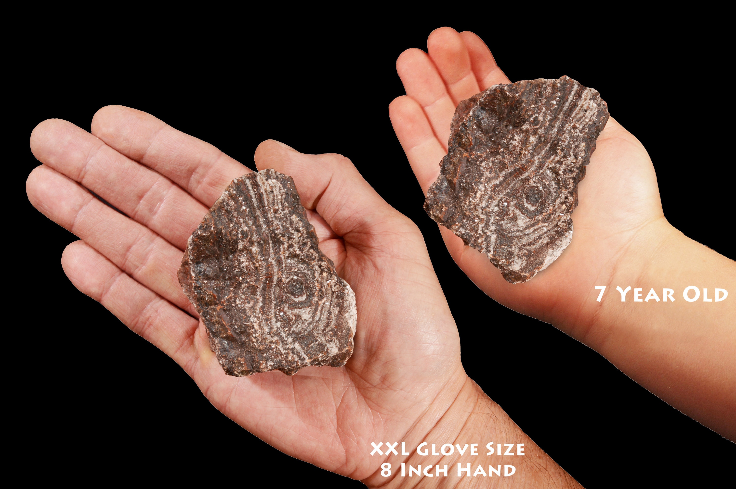 BANDED ONYX 3" 8-12 Oz Rough Rock Mineral Specimen Raw Root Chakra ...