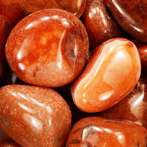 Red Agate 2" Large Tumbled Stones Polished Root Chakra Raw Crystal ...