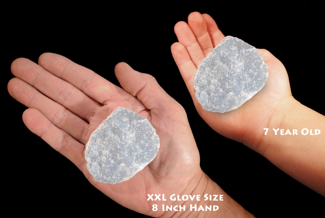 ANGELITE 3 1/2" 8-12 Oz Anhydrite Extra Large Rough Rocks and Minerals ...