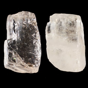 ICE CALCITE 1" 2 Pieces Crystal Large Raw Rocks and Minerals Crown ...