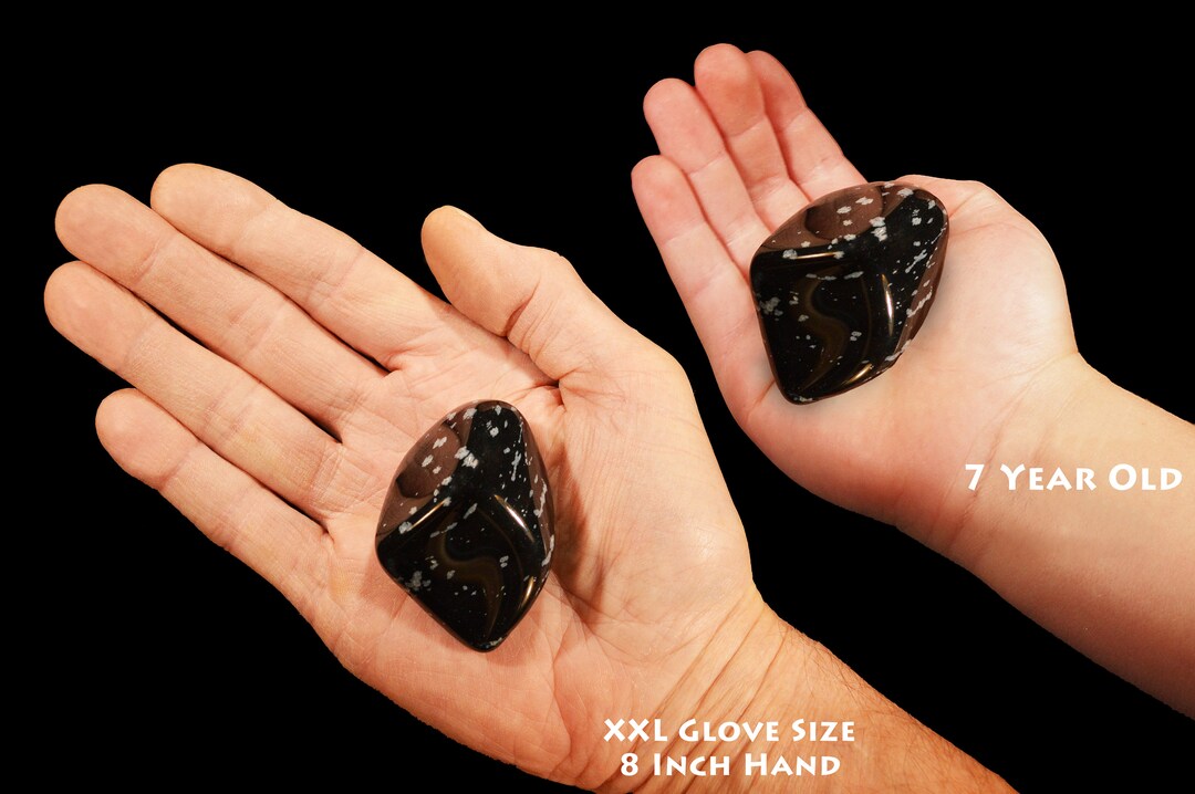 SNOWFLAKE OBSIDIAN 2 2-5 Oz A Grade Large Tumbled Polished Rock Mineral ...