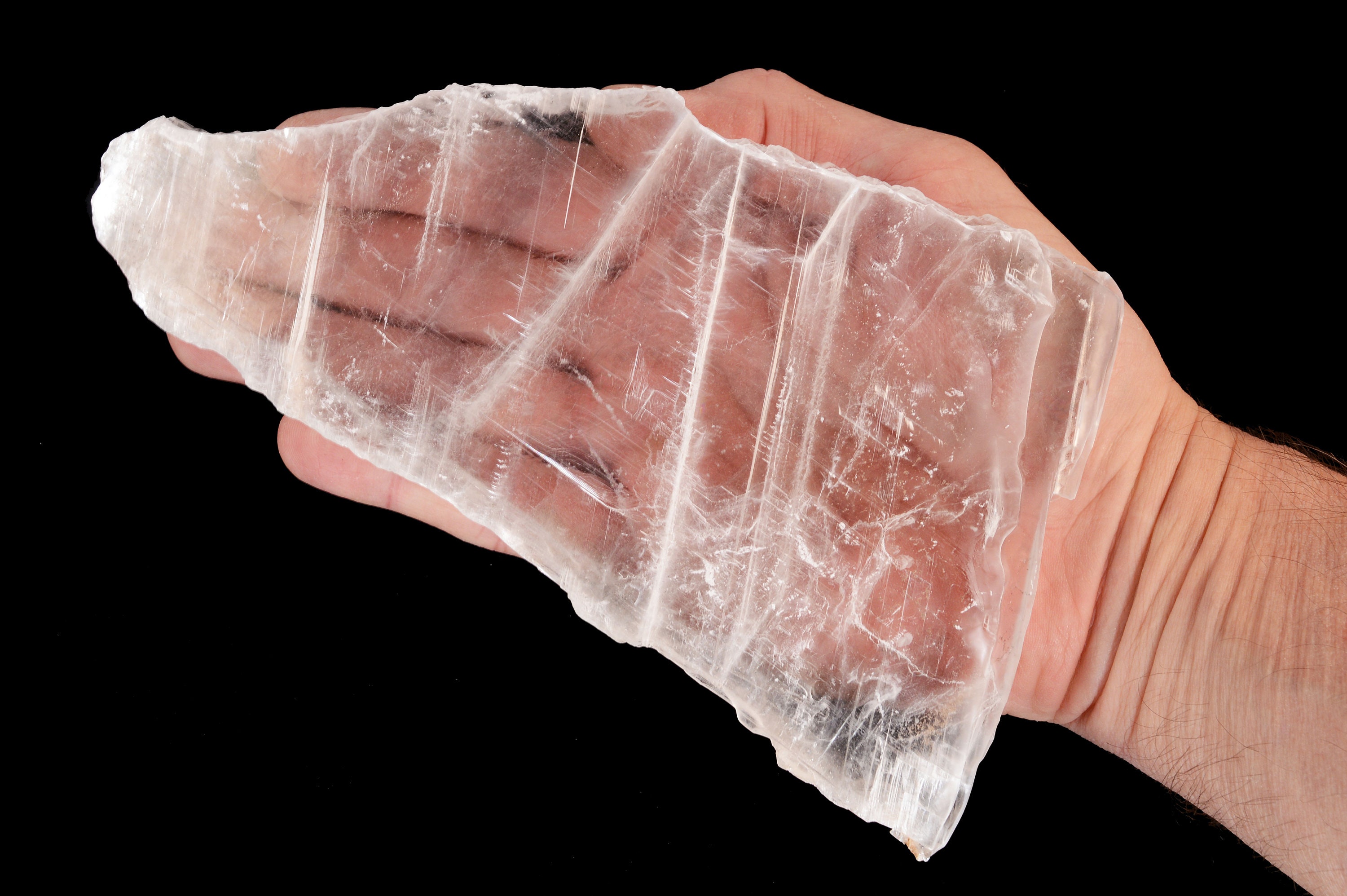 CLEAR SELENITE Slab 68 1 Lb 1 1/2 Lb Real - Etsy