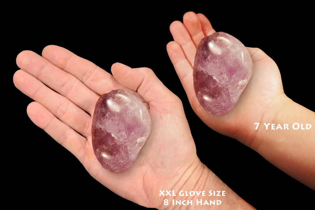 AMETHYST Crystal 2" 3-4 Oz Large Tumbled Stone Polished Rock Mineral ...