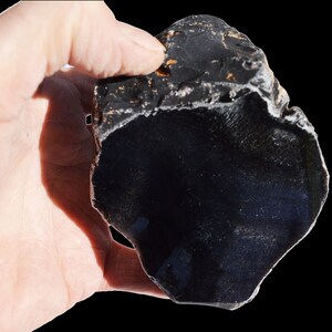 RARE Rainbow Blue Silver Obsidian 4 1/2" X 3" 1 Lb 9 Oz (sku 40) Davis ...