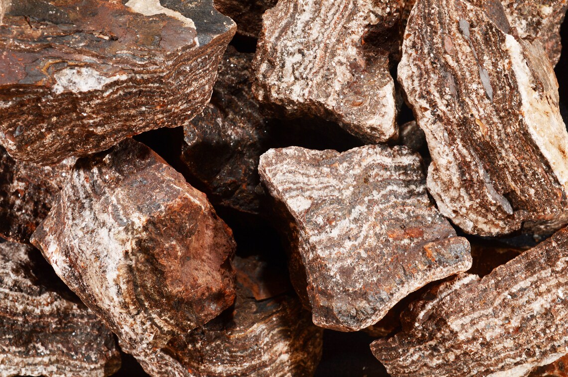 BANDED ONYX 3" 8-12 Oz Rough Rock Mineral Specimen Raw Root Chakra ...