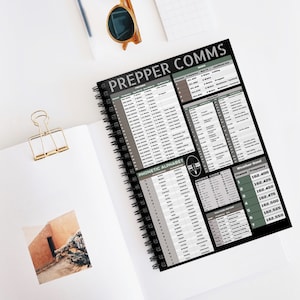 Prepper Comms Radio Frequency Channel Guide Reference Chart Spiral ...