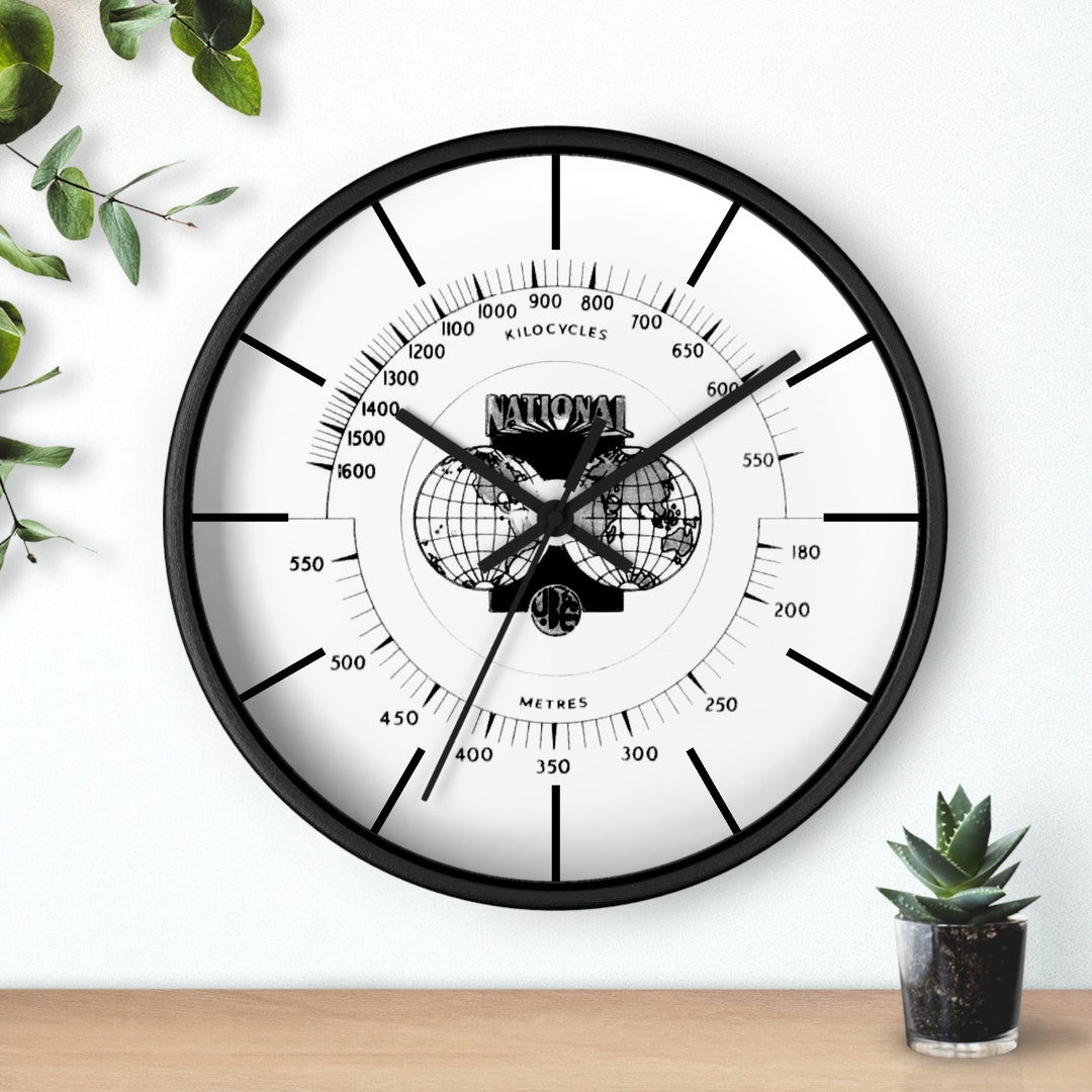 National Shortwave Radio Dial Wall Clock for Your Ham Radio Hamshack - Etsy