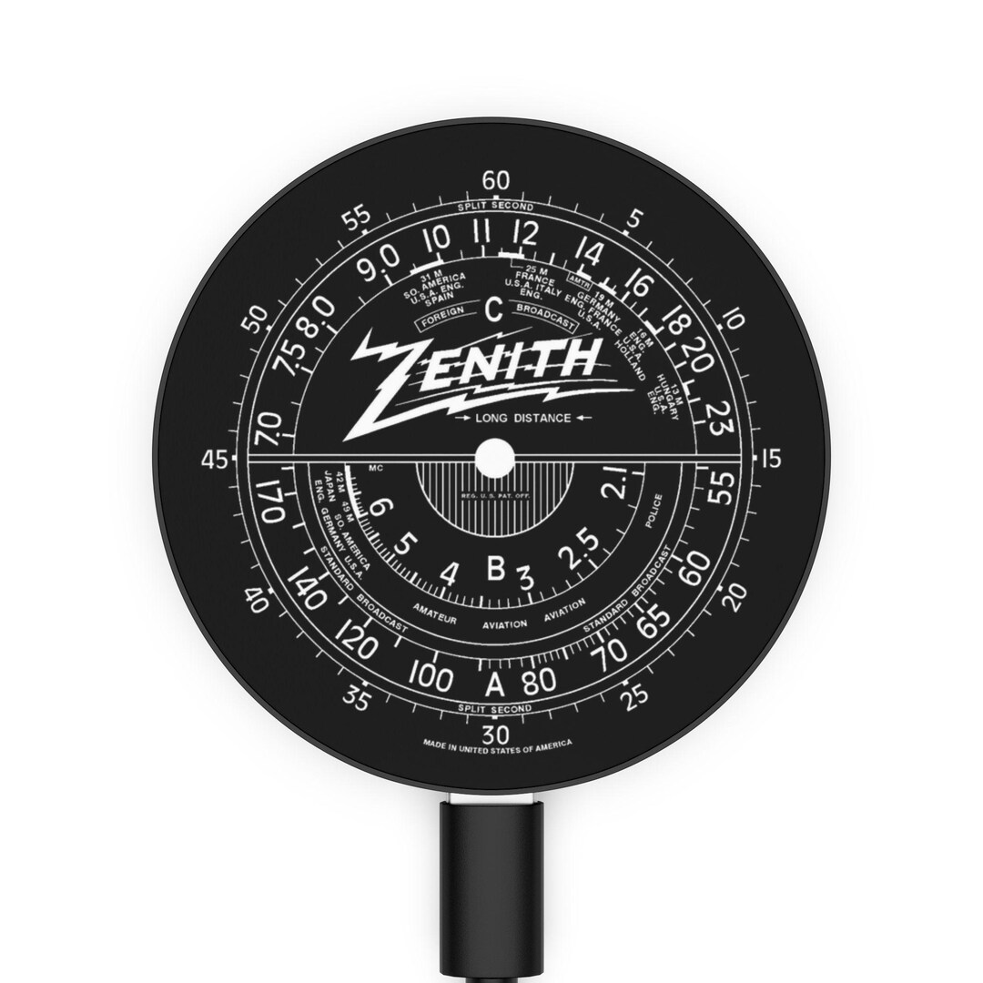 Magnetic Induction Charger With Zenith Shortwave Radio Dial - Etsy