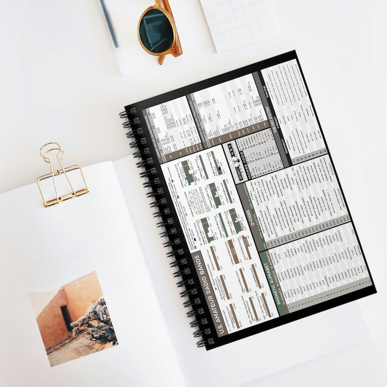 Spiral Notebook Ham Radio Reference - Etsy