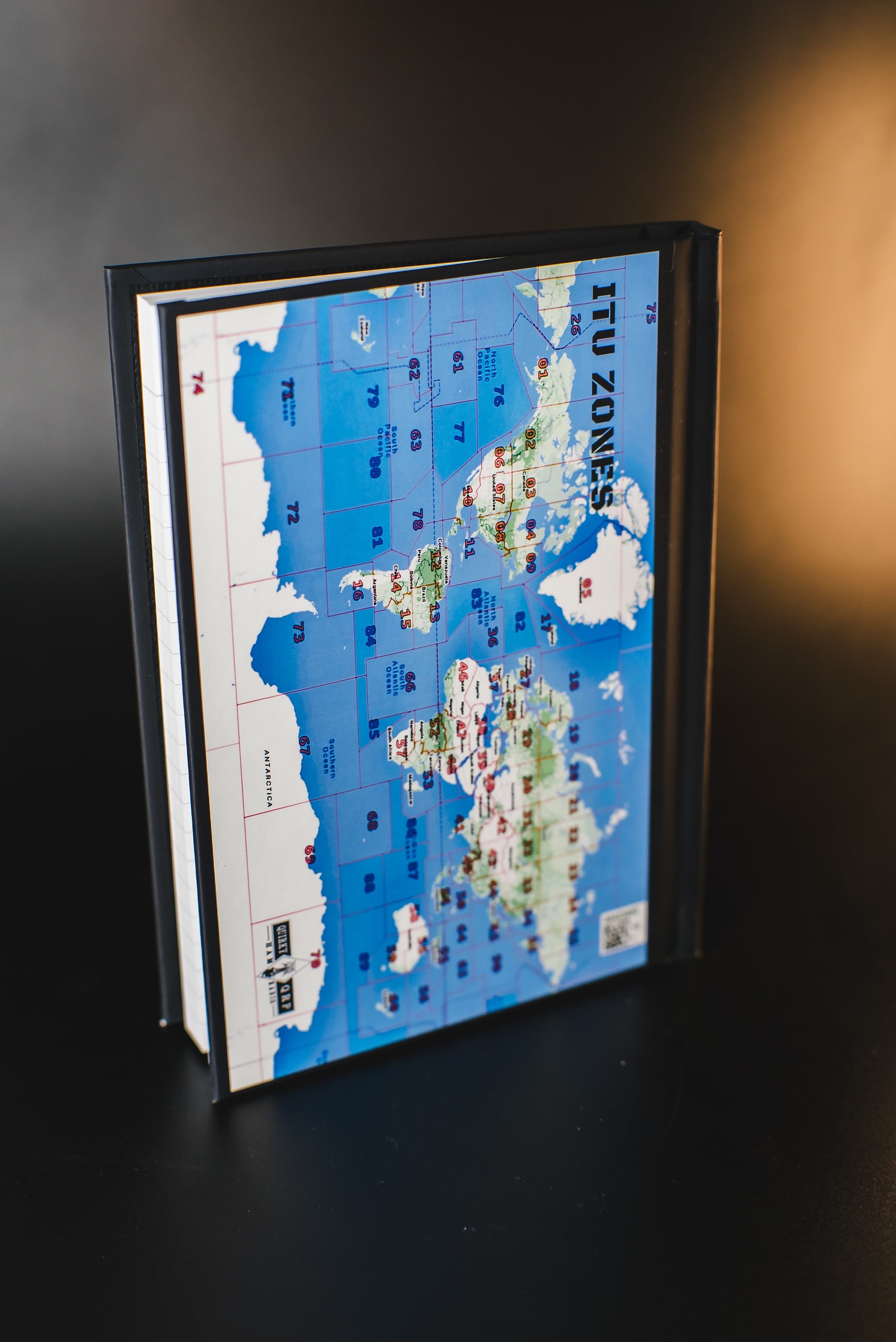 Hardcover Journal Quick Reference Ham Radio Chart and ITU Zone Map - Etsy