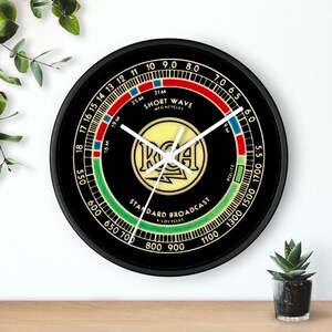 RCA Shortwave Radio Dial Wall Clock for Your Ham Shack - Etsy