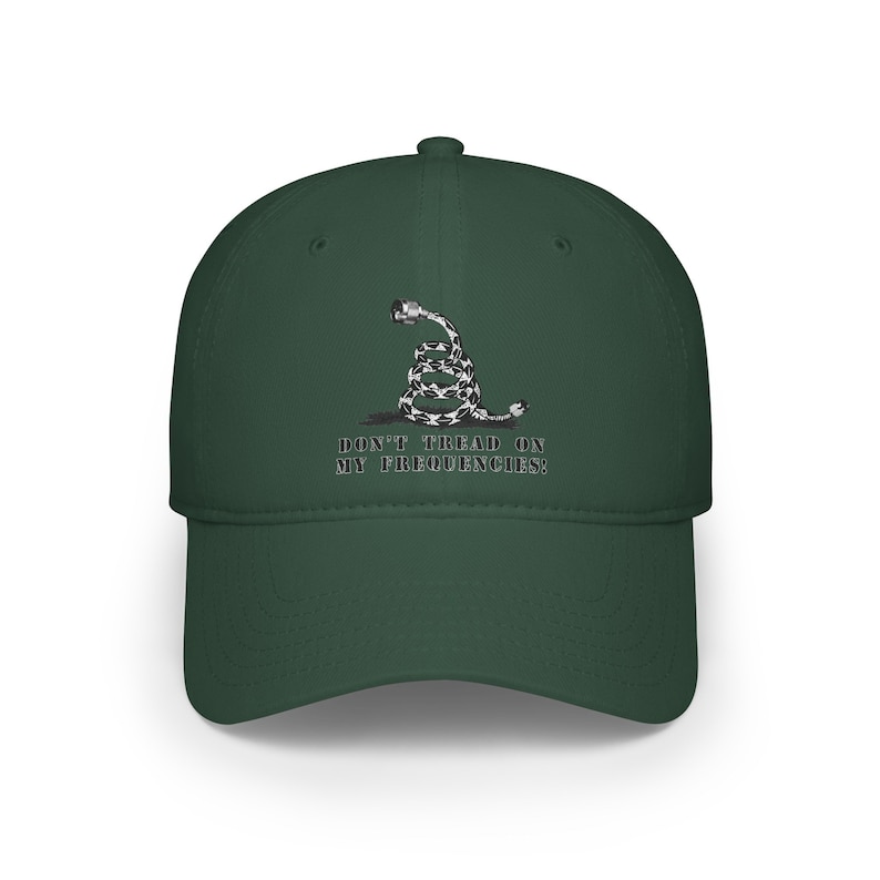Dont Tread on My Frequencies Low Profile Ball Cap Hat for Ham Radio ...