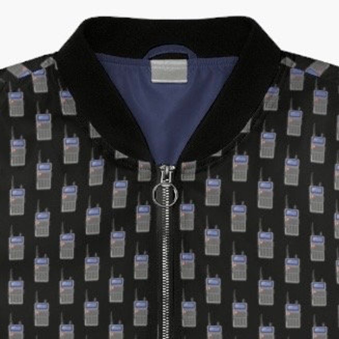 Mens Ham Radio Bomber Jacket With Handheld Radio Pattern - Etsy