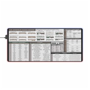 LED Hamshack Reference Mat for Amateur Radio / Ham Radio Operators - Etsy