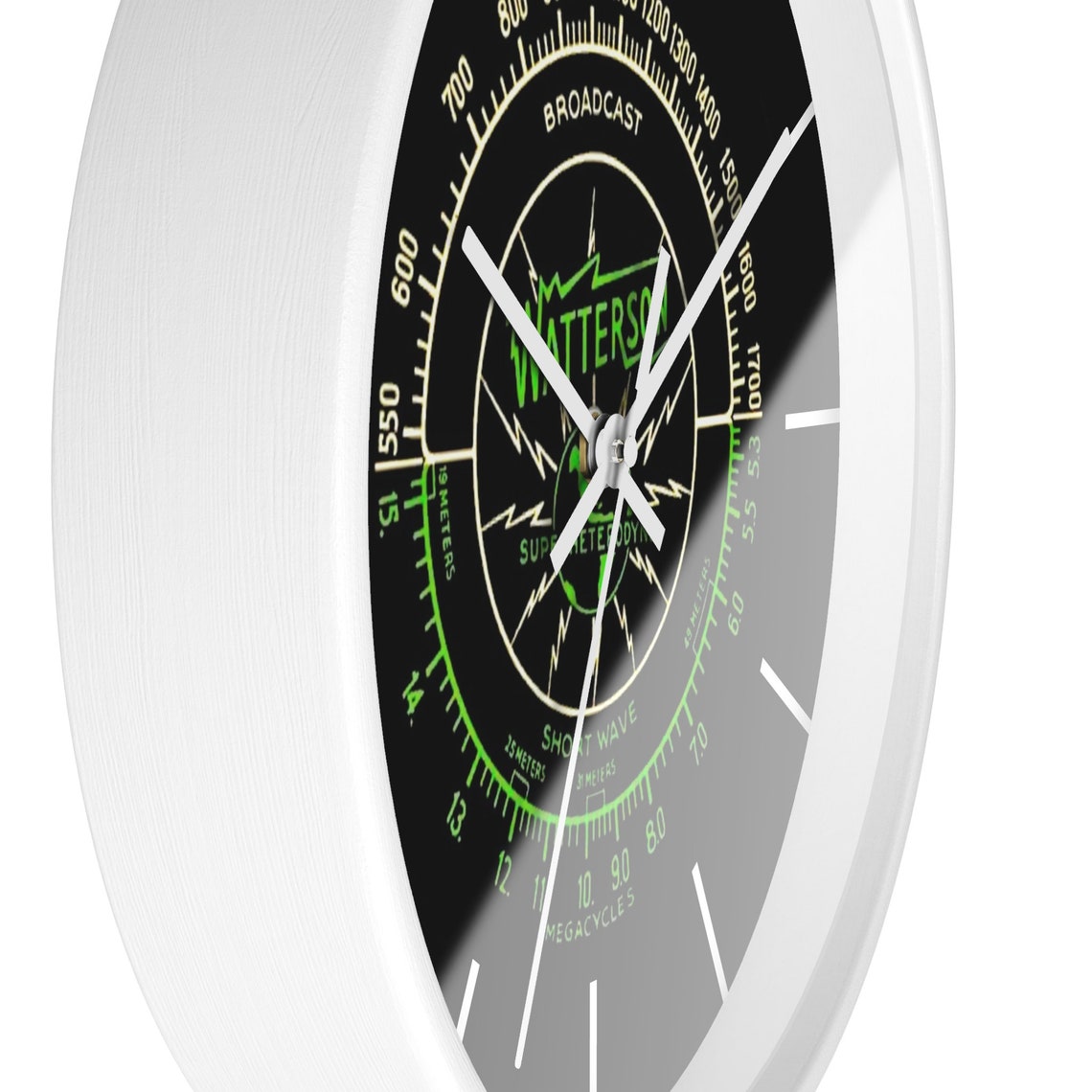 Watterson Shortwave Radio Dial Wall Clock for Your Ham Radio Hamshack ...