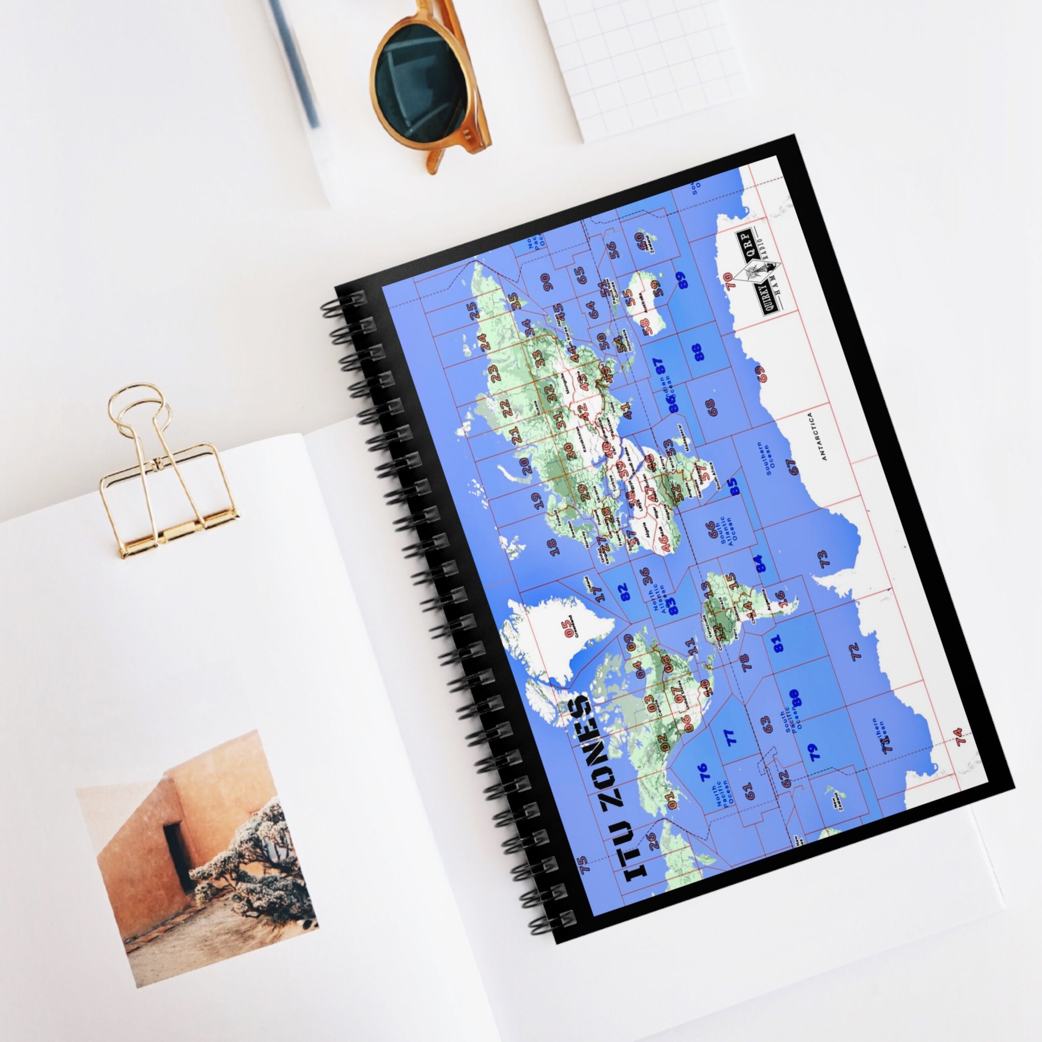 Spiral Notebook ITU Zone Ham Radio Map - Etsy Australia