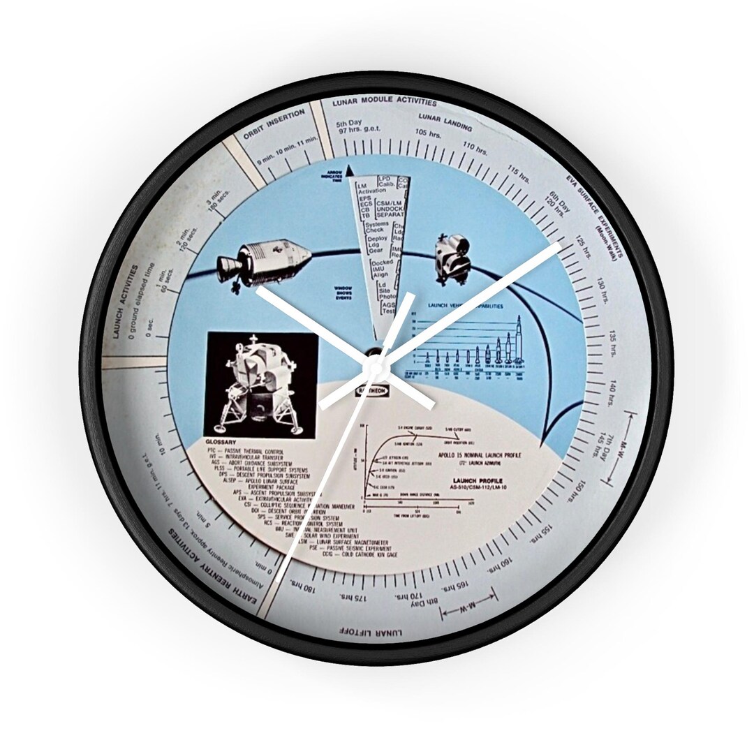 NASA Apollo Lunar Mission Calculator Wall Clock - Etsy