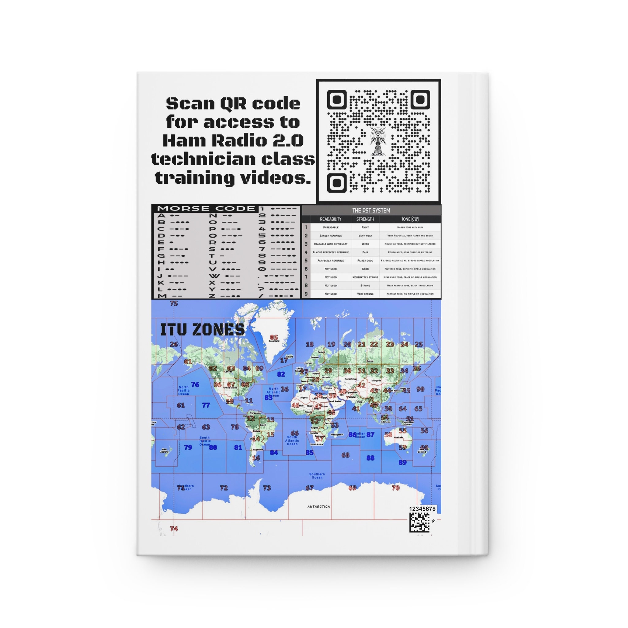 Ham Radio 2.0 Quick Reference Notebook: Charts, ITU Zone Map - Etsy