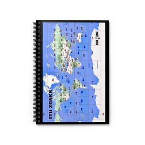 Spiral Notebook ITU Zone Ham Radio Map - Etsy