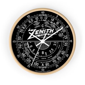 Retro Ham Shack Wall Clock. Zenith Shortwave Dial Ham Radio Gift - Etsy