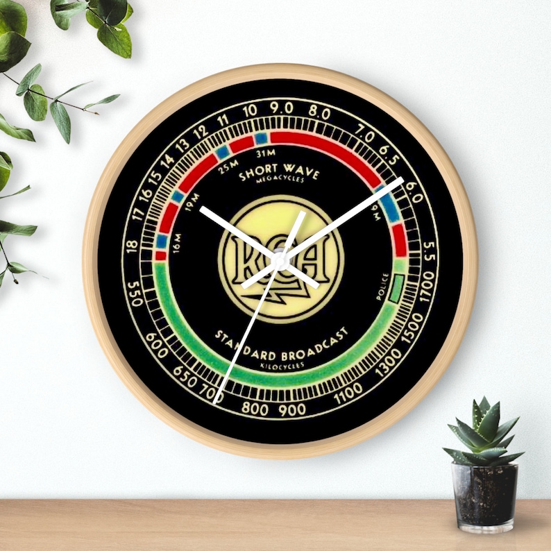 RCA Shortwave Radio Dial Wall Clock for Your Ham Shack - Etsy
