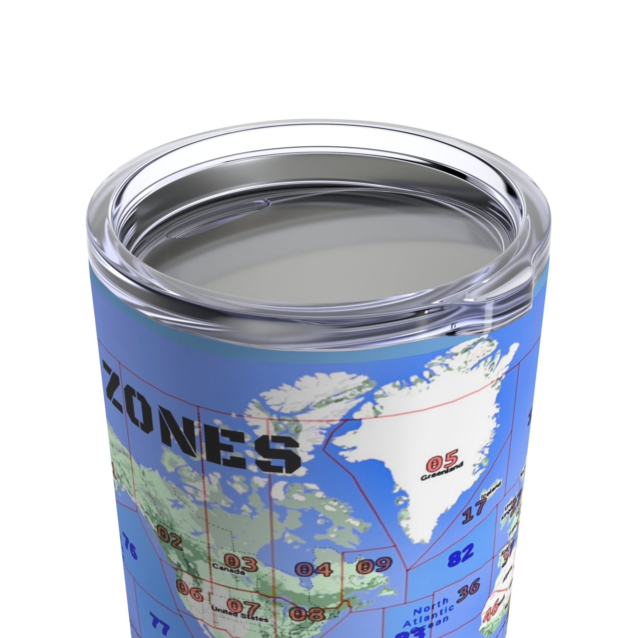 ITU Zone Map Ham Radio Becher 20oz - Etsy.de