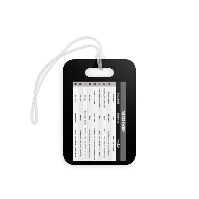 Morse Code & RST System Quick Reference Tag for POTA Ham Radio - Etsy