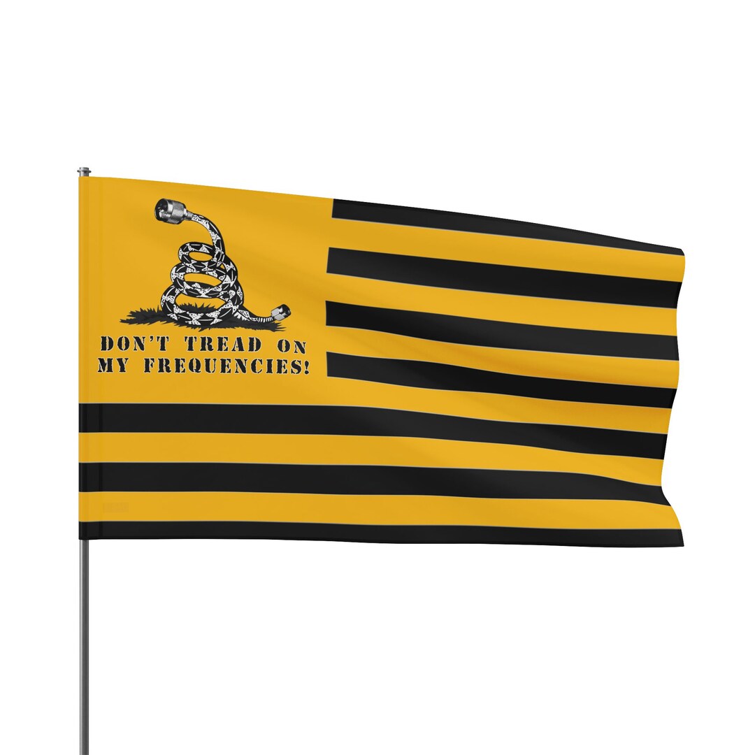 Dont Tread on My Frequencies Ham Radio Flag - Etsy