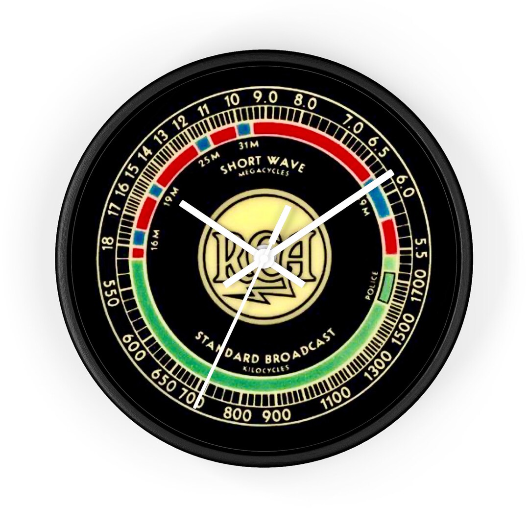 RCA Shortwave Radio Dial Wall Clock for Your Ham Shack - Etsy