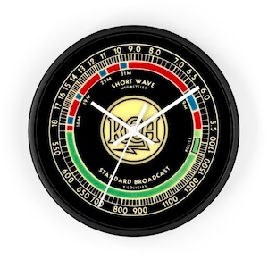 RCA Shortwave Radio Dial Wall Clock for Your Ham Shack - Etsy