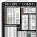Prepper Comms Radio Frequency Channel Guide Reference Chart Spiral ...