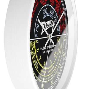 Zenith Shortwave Color Dial Wall Clock for Your Ham Shack Radio Room - Etsy