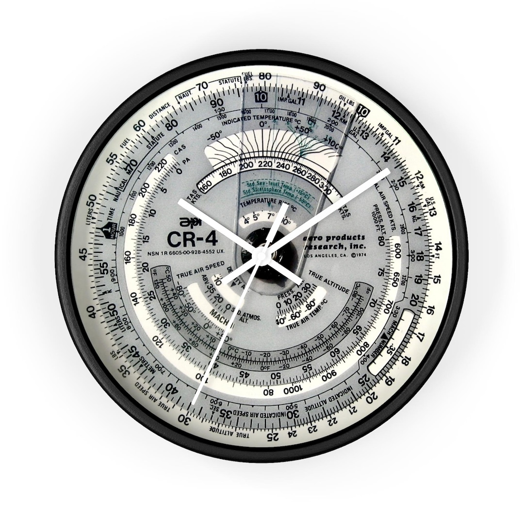 Aircraft Flight Computer Wall Clock for Pilots and Aviation Enthusiasts ...