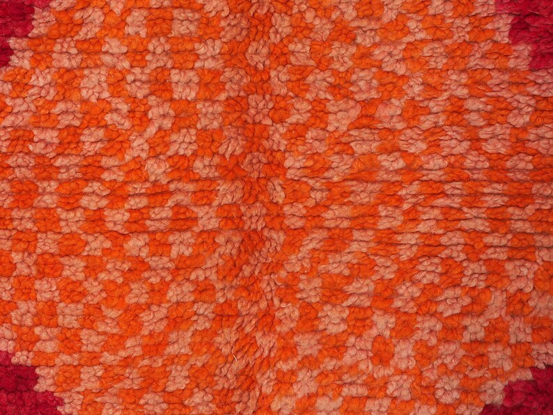 Vintage Rahmani Wool Rug. 8 X 5'. Middle Atlas, Morocco. Berber, Tribal ...