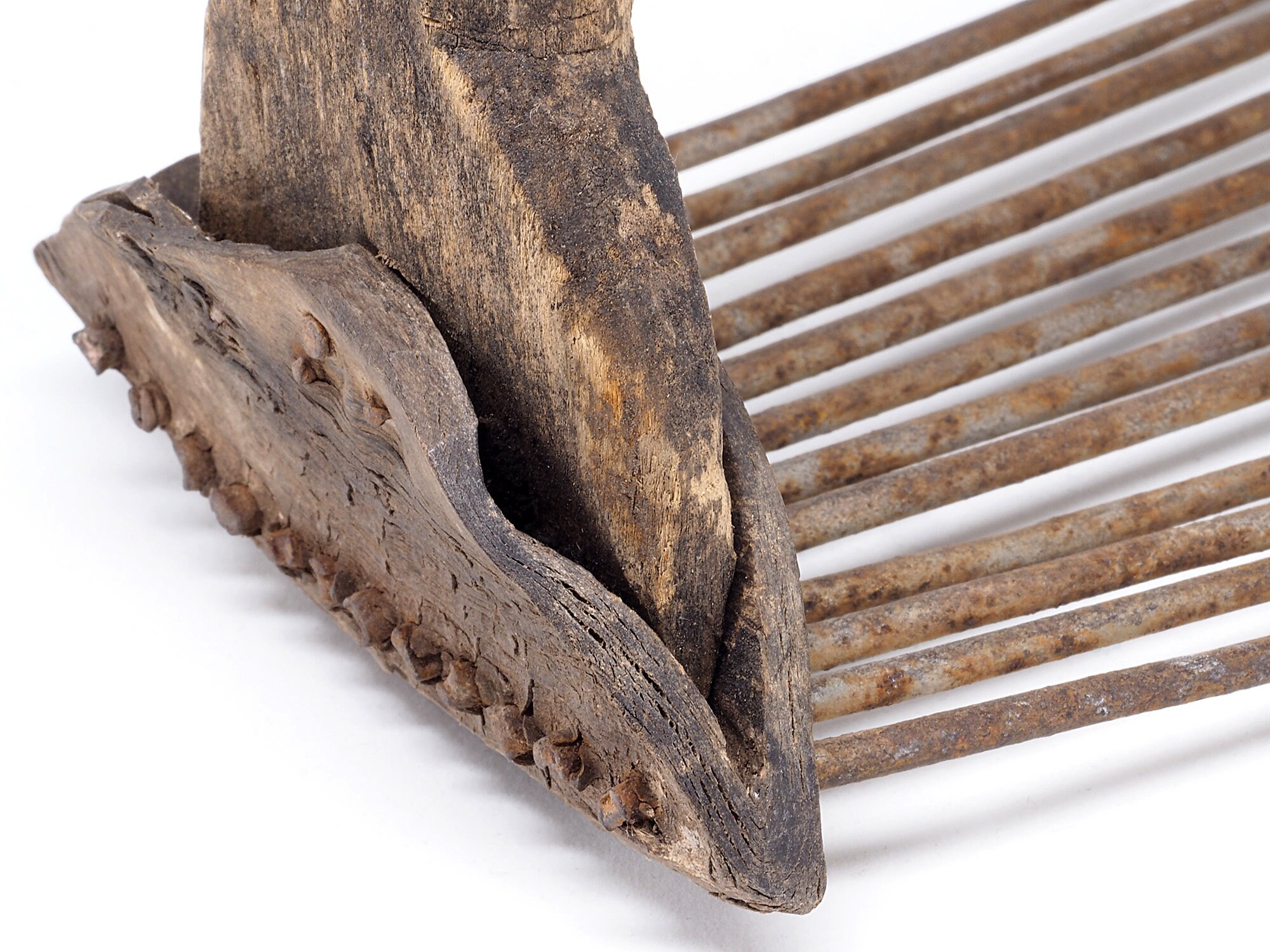 Antique Wood and Iron Wool Comb. Berber Morocco. | Etsy