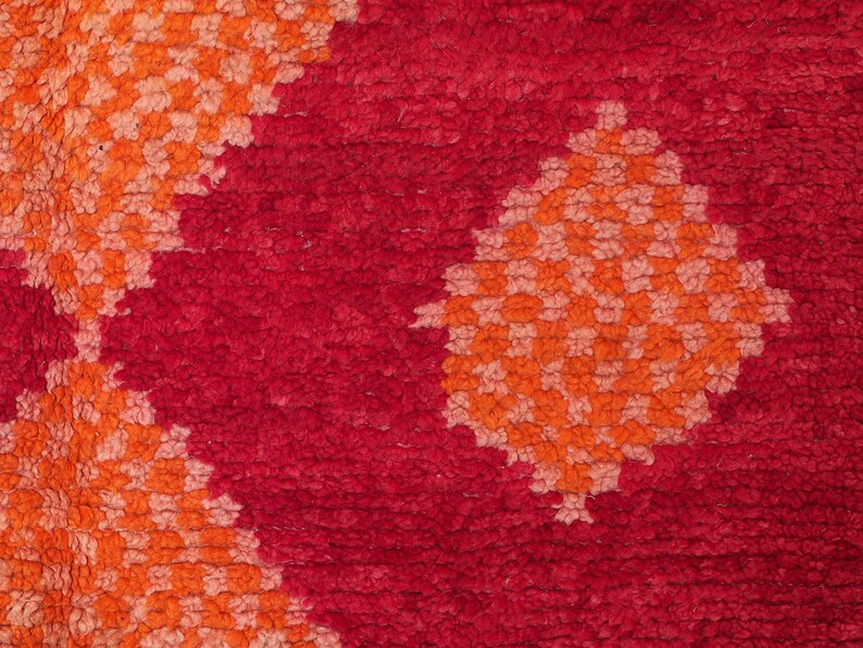 Vintage Rahmani Wool Rug. 8 X 5'. Middle Atlas, Morocco. Berber, Tribal ...