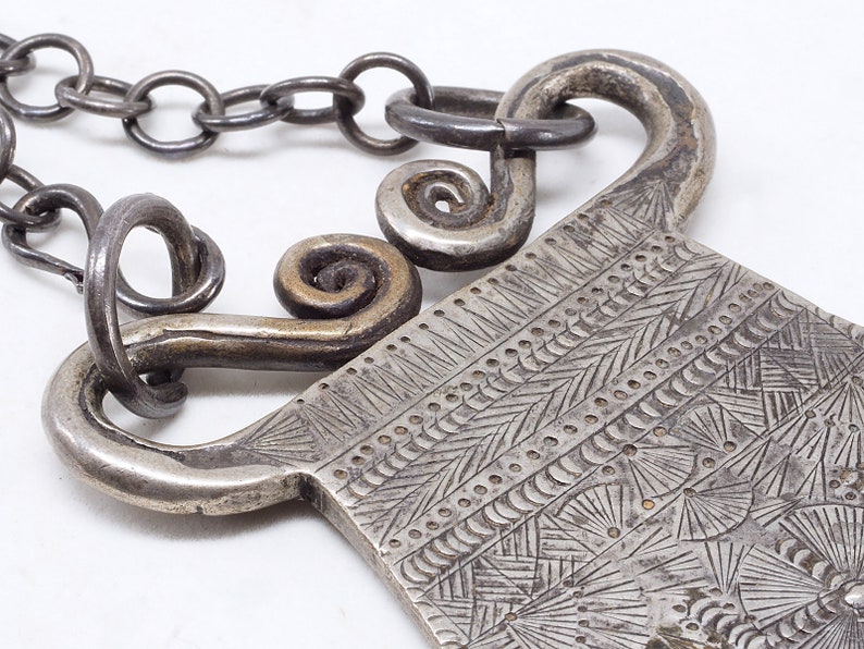 Antique Silver Spirit Lock Pendant. Unusual. Hmong Golden - Etsy