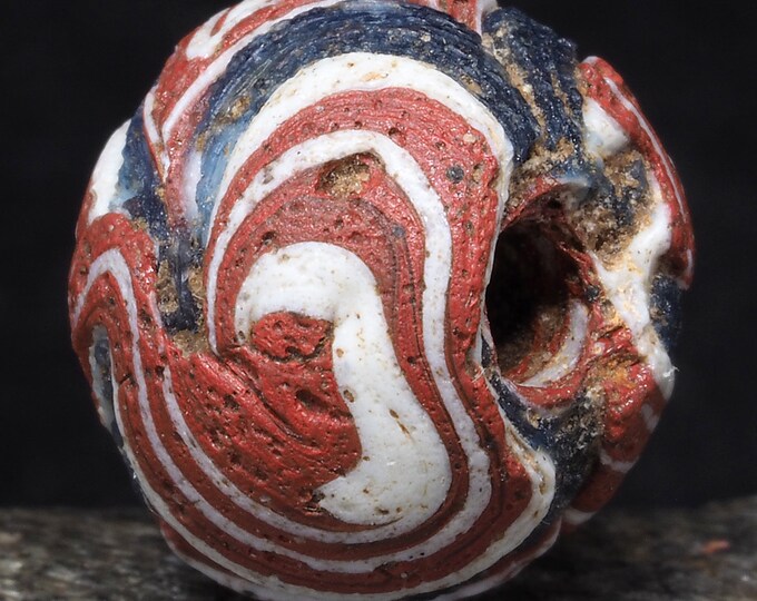 Ancient Morfia Medieval Islamic Glass Bead. ø 20 Mm. 900-1200 AD Fustat ...