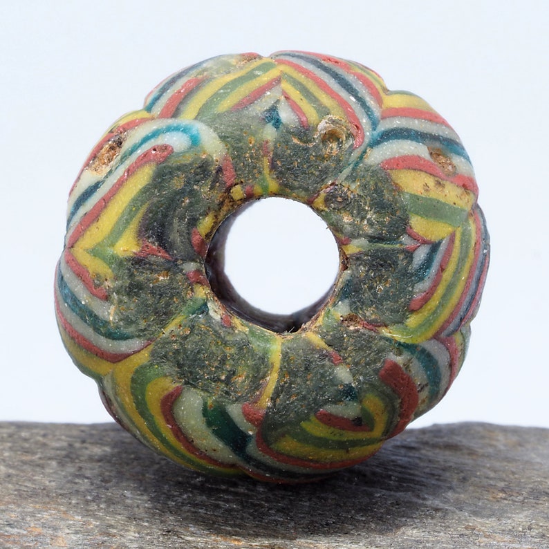 Ancient Morfia medieval islamic glass bead. ø 20 mm. 900-1200 | Etsy