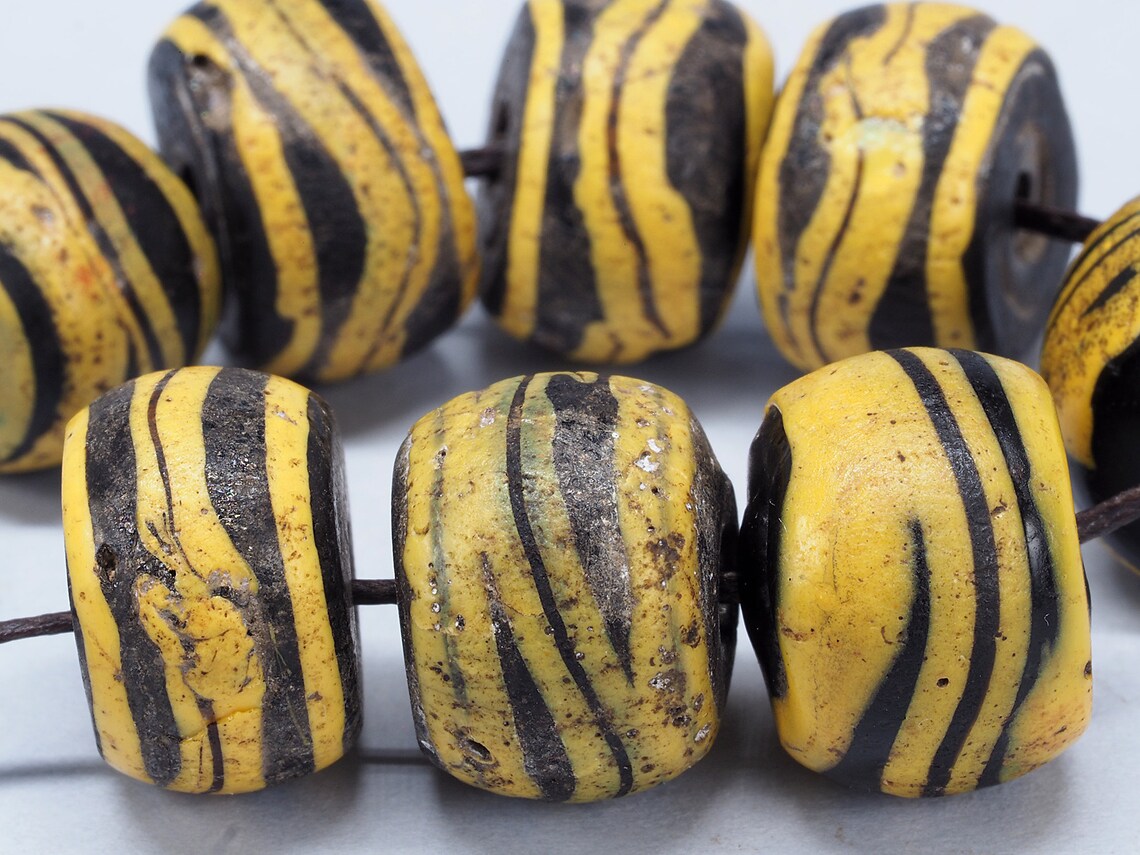 8 Antique Venetian fancy glass trade beads. African trade. | Etsy