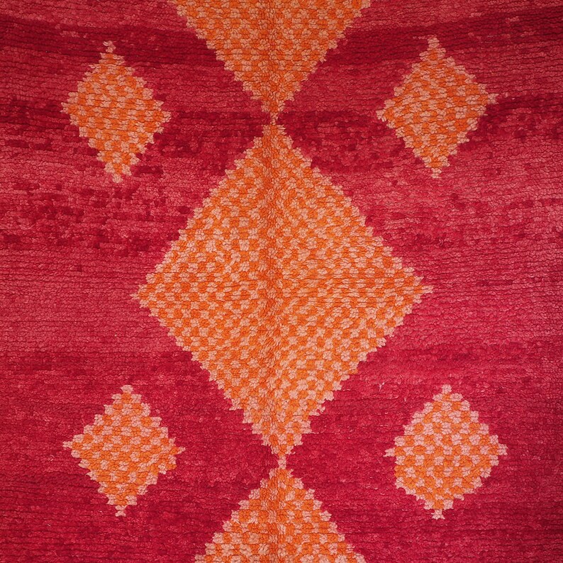 Vintage Rahmani Wool Rug. 8 X 5'. Middle Atlas, Morocco. Berber, Tribal ...