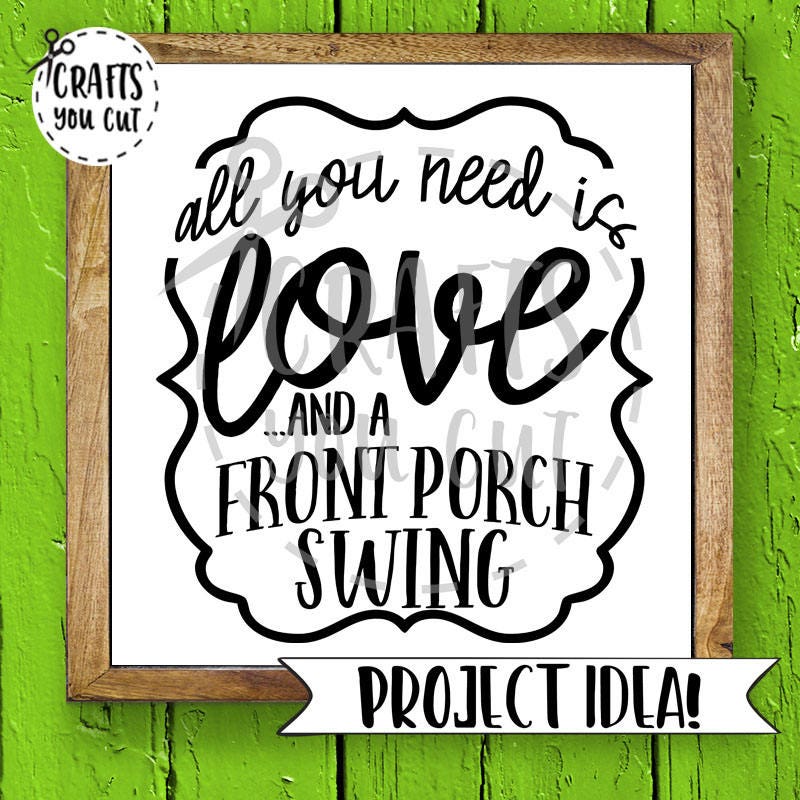 Porch Swing Svg - Etsy